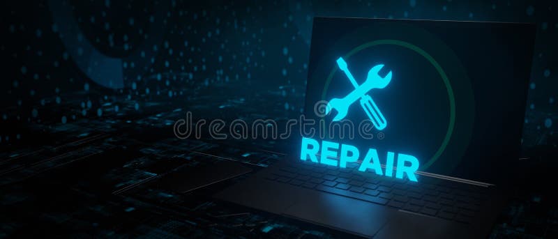 Electronic Technical Support Data Repair Concept. Wrenches and Driver ...