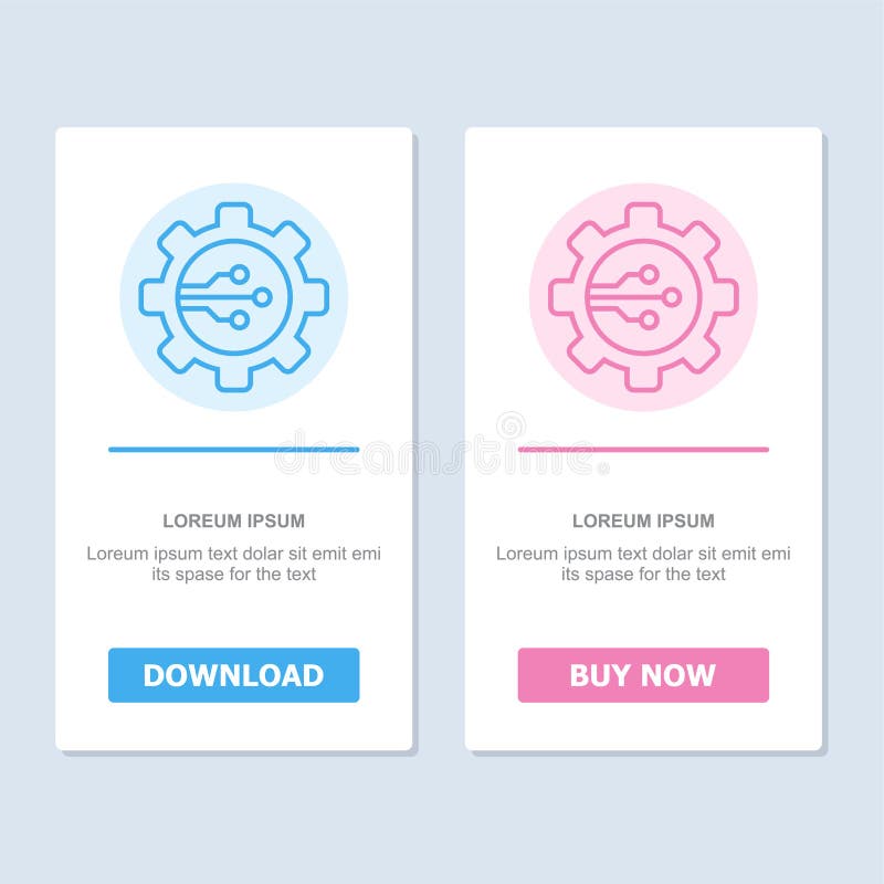 Electronic Technology Card and Banner Template. Engineering Logo ...