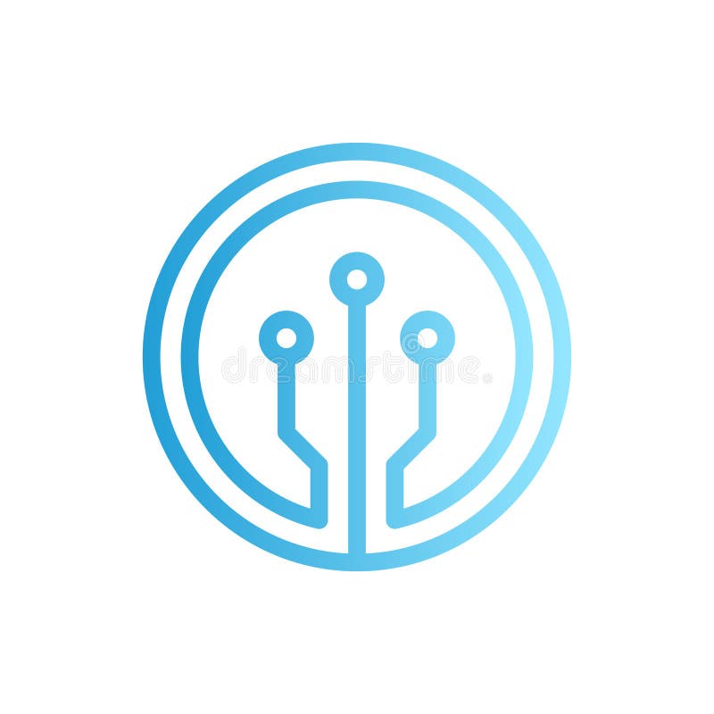 Electronic Technology Logo Design. Vector Stock Vector - Illustration ...