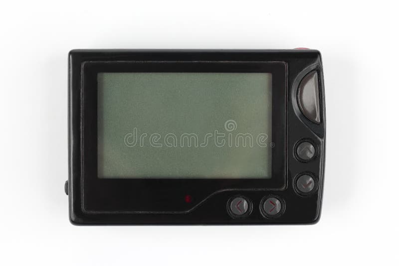 Electronic Text Pager with a Large Screen Stock Photo - Image of sender ...