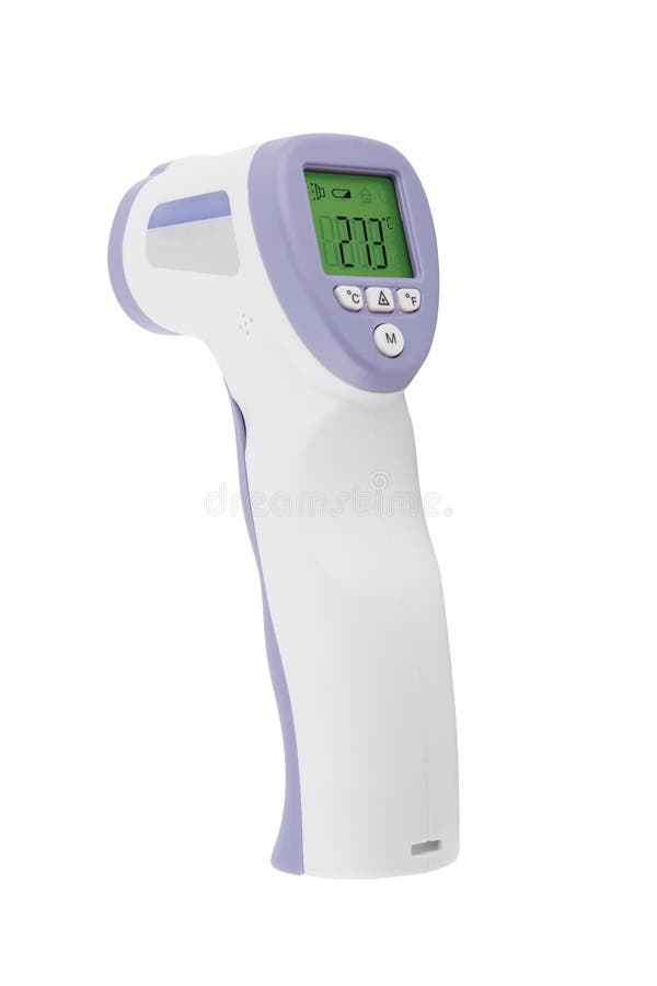 Electronic Thermometer White Stock Image - Image of device, measurement ...