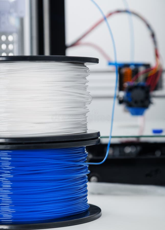 Electronic Three Dimensional Plastic Printer during Work , 3D ...