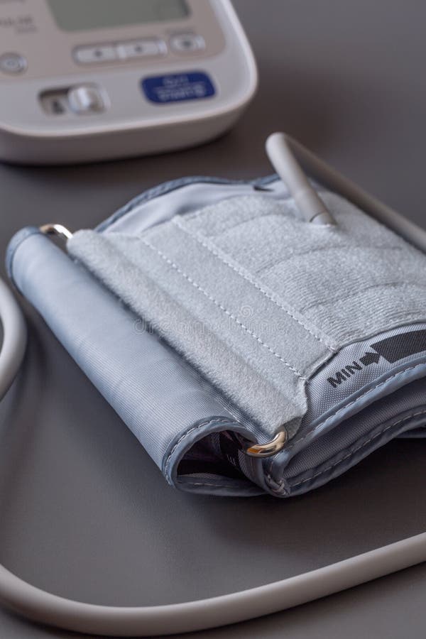 Electronic Tonometer on the Grey Table Stock Image - Image of tool ...