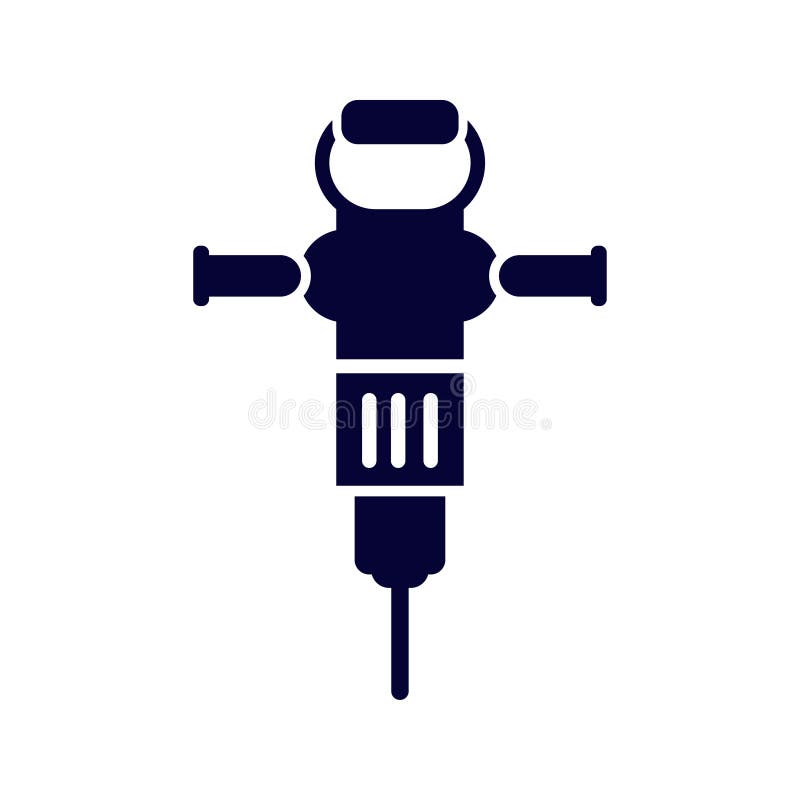 Electronic Tools Road Drill Icon Stock Vector - Illustration of ...