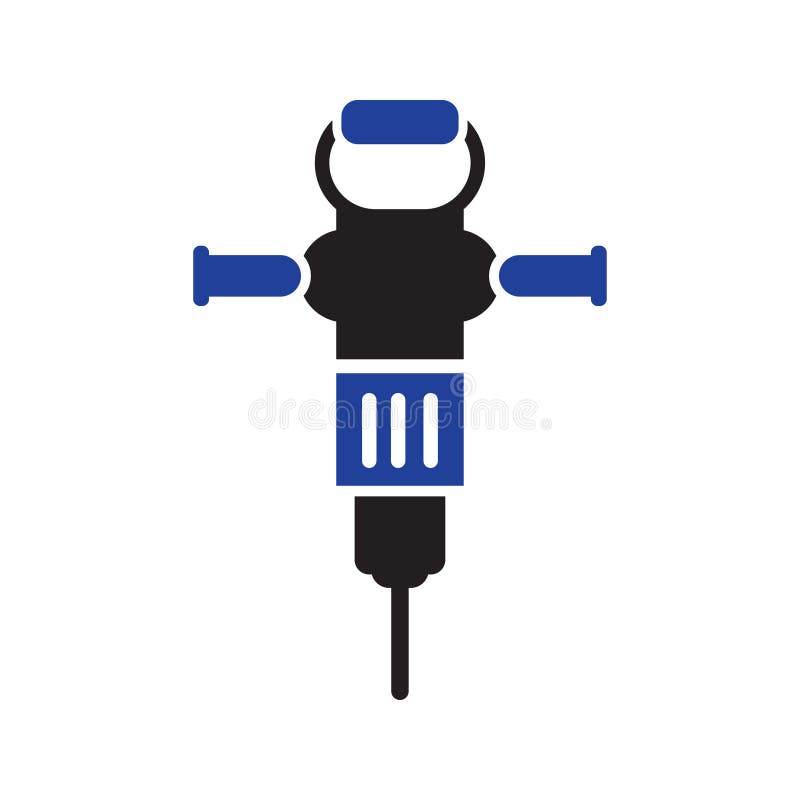 Electronic Tools Road Drill Icon Stock Vector - Illustration of isolated, icon: 257335559
