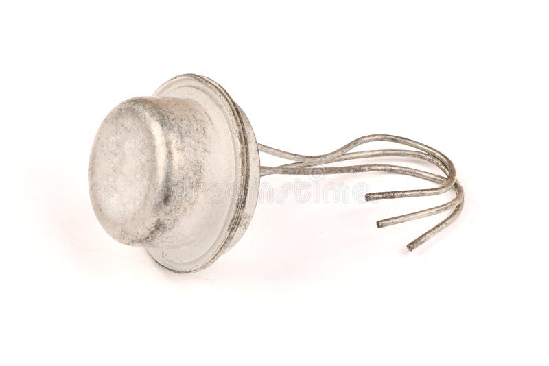 Electronic Transistor Isolated on White Background Stock Photo - Image ...