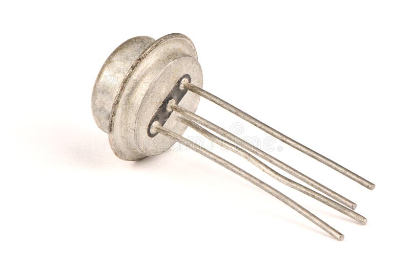Electronic Transistor Isolated on White Background Stock Photo - Image ...