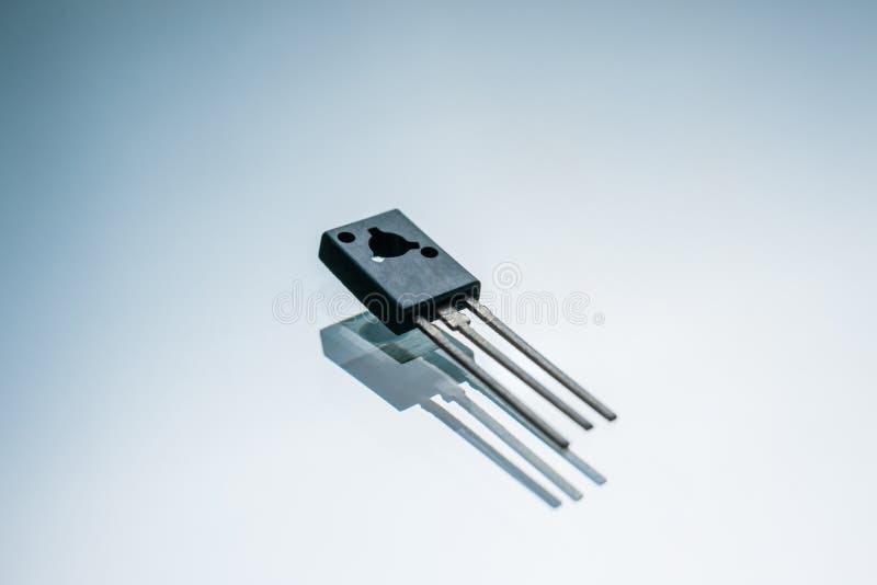 Transistor on a White Background Stock Photo - Image of triode, chips ...