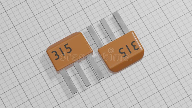 SMD SOT-23 Electronic Transistor Isolated on White 3d Illustration ...