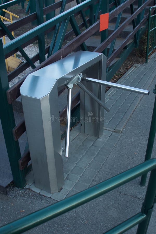 Electronic Turnstile. Access System To the Building. Pass through the ...