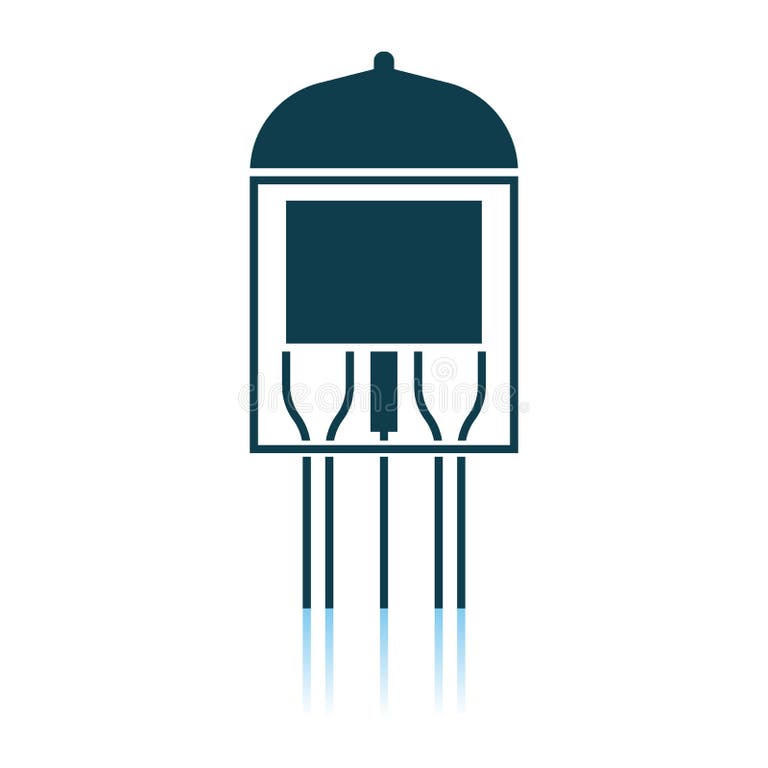 Electronic Vacuum Tube Icon Stock Vector - Illustration of electronic ...