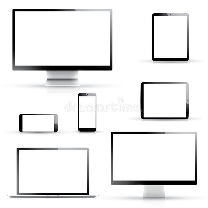 Electronic Devices Vector Eps Stock Vector - Illustration of cellphone ...