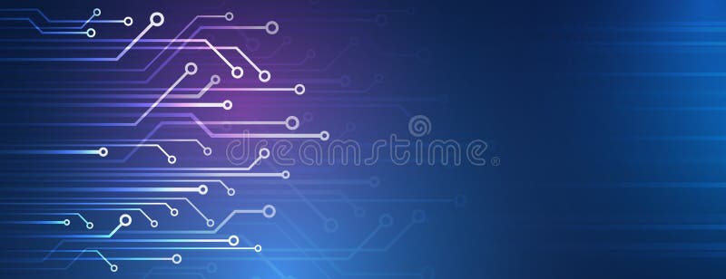 Electronic Vector Illustration. Abstract Modern Digital Science ...