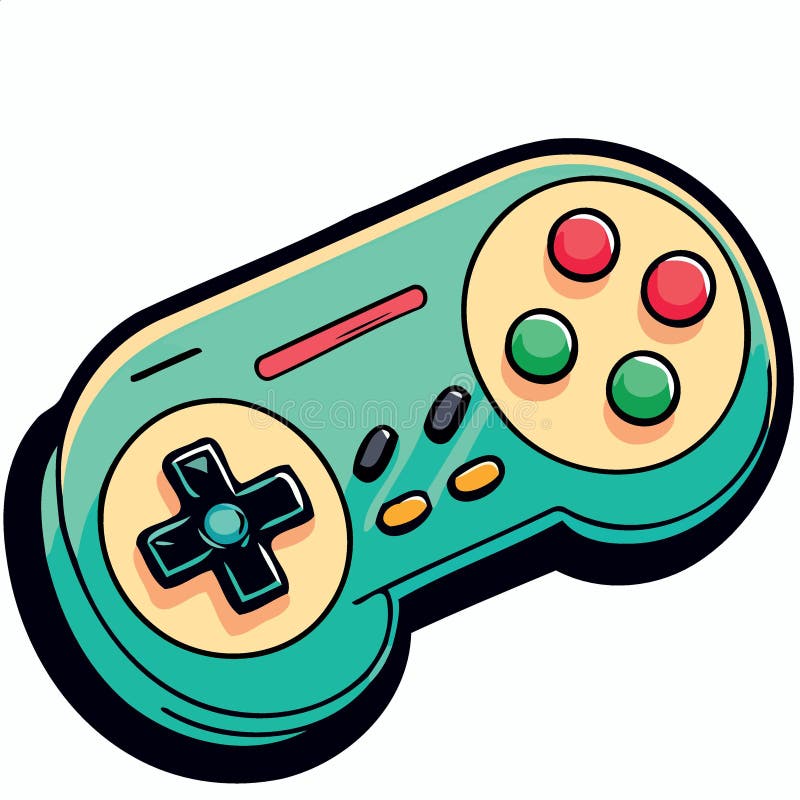 Electronic Video Game Controller Stock Vector - Illustration of ...