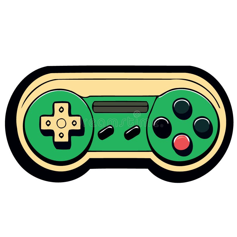 Electronic Video Game Controller Stock Vector - Illustration of ...
