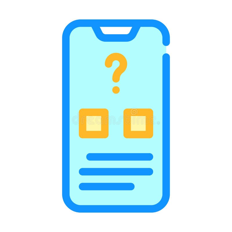 Electronic Voting Color Icon Vector Illustration Sign Stock Vector ...