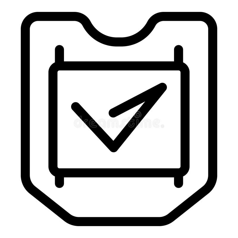 Electronic Voting System Showing Check Mark Symbol for Choice Stock ...