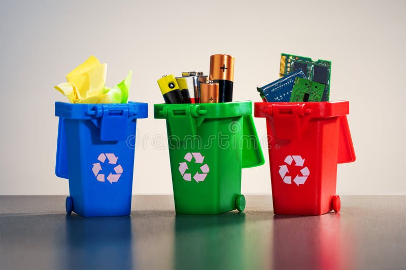 Electronic Waste, Battery Waste, Paper Waste, Recycling at House or ...