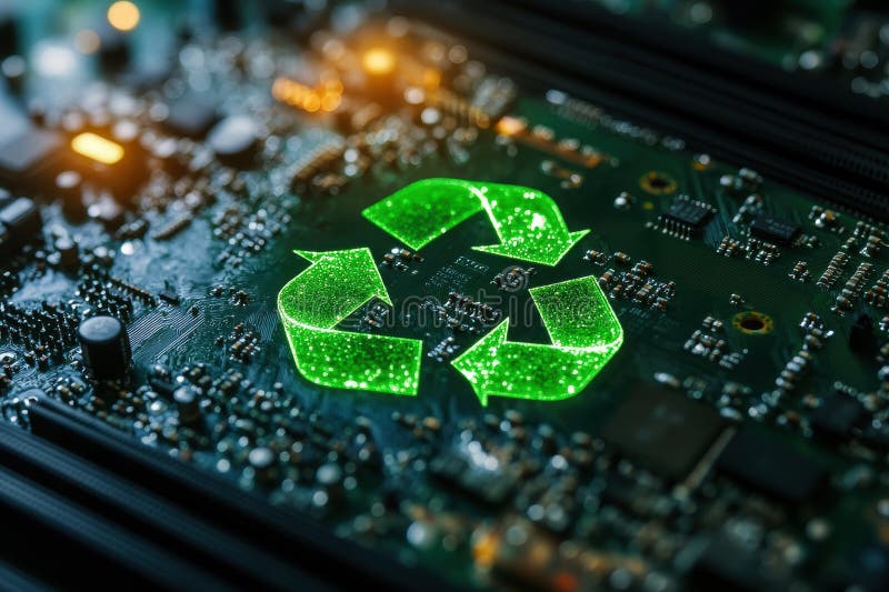 An Electronic Waste Concept Featuring Desktop Computer Adorned with ...