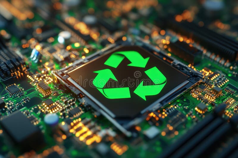 An Electronic Waste Concept Featuring Desktop Computer Adorned with ...