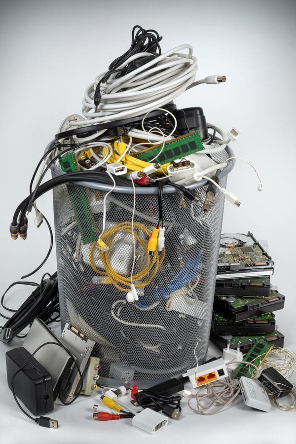 Electronic Waste - Obsolete Technology Stock Image - Image of ...
