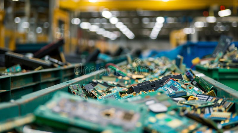 Electronic Waste in Plastic Containers for Subsequent Recycling ...