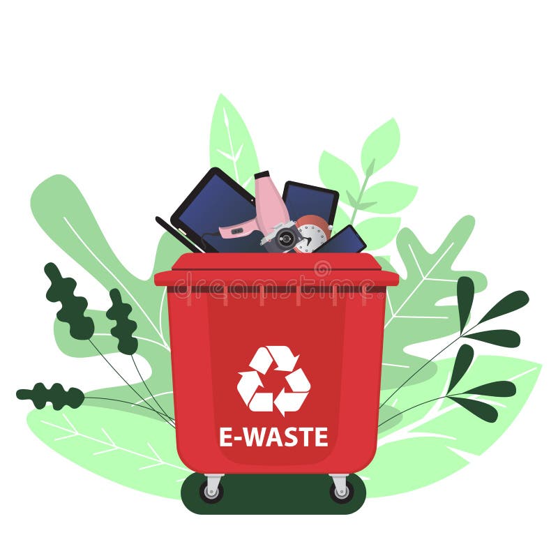 Electronic waste stock vector. Illustration of disposal - 168560091