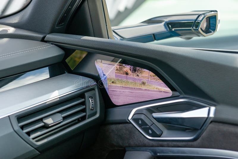 Electronic wing mirror stock photo. Image of wing, indoor - 161522208