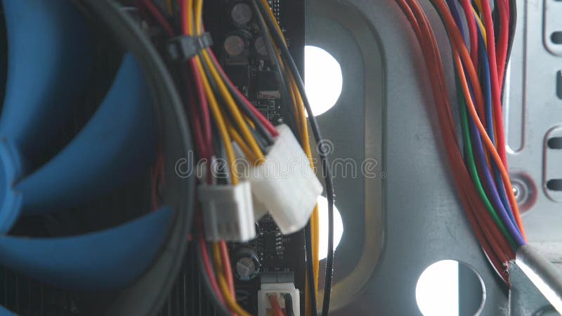 Wiring Electronic Terminal a Stock Footage - Video of energy, current ...