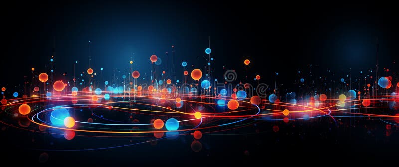 Electronical Dj Neon Glowing Hi-tech Futuristic Abstract Dasrk ...