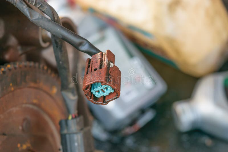 Electronically Plugged Diesel Engines Stock Photo - Image of wire ...