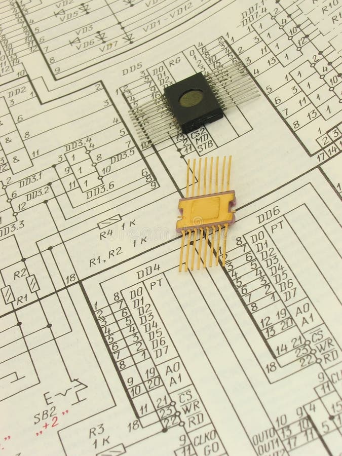 Electronics stock image. Image of draft, microchip, layout - 17465247