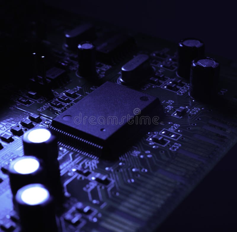 Electronics stock image. Image of chip, glowing, equipment - 24091175