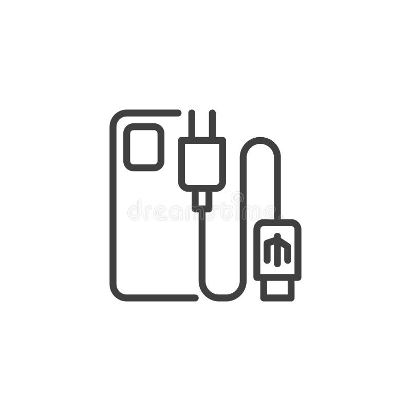 Electronics Accessories Line Icon Stock Photo - Image of digital ...
