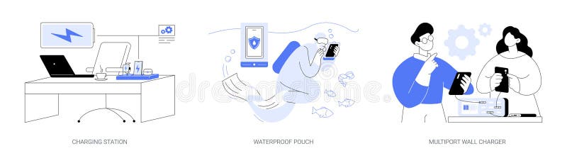 Electronics Accessories and Supplies Abstract Concept Vector ...