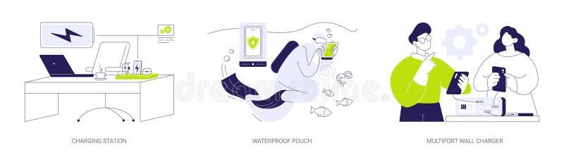 Electronics Accessories and Supplies Abstract Concept Vector ...