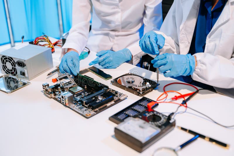 Electronics Assembly Ram Installation High Tech Components Ideal ...