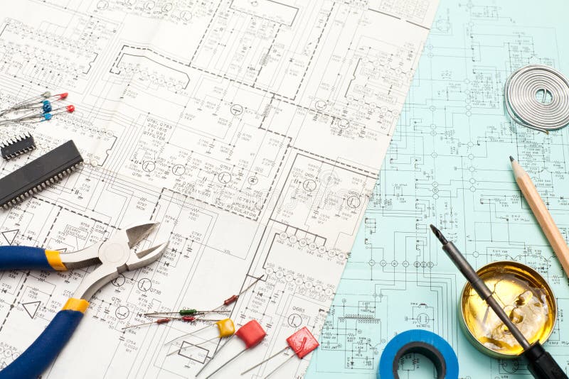 Electronics background stock image. Image of metal, diagnose - 11722753