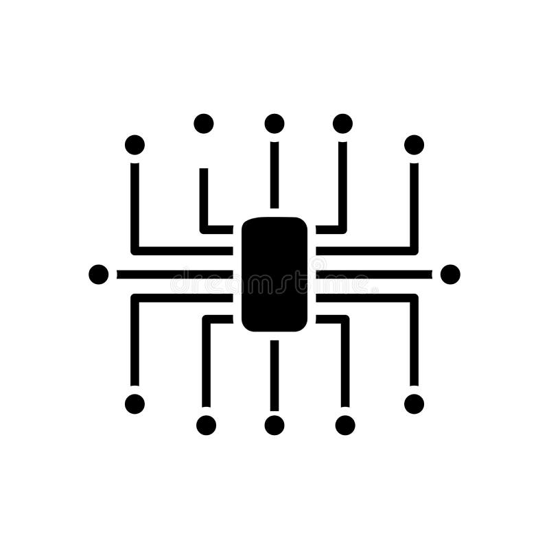Electronics Black Icon, Concept Illustration, Vector Flat Symbol, Glyph ...