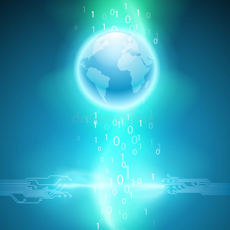 Abstract Electronics Green Background Stock Vector - Illustration of ...