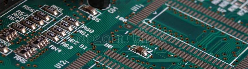 Electronics board stock image. Image of resistors, circuit - 29490185