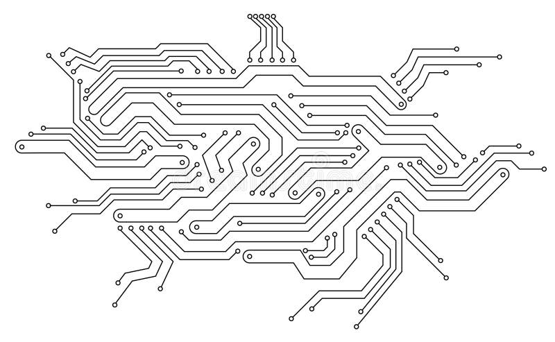 Electronics Board. Circuit Board Electronic Hi Tech Pattern. Vector ...