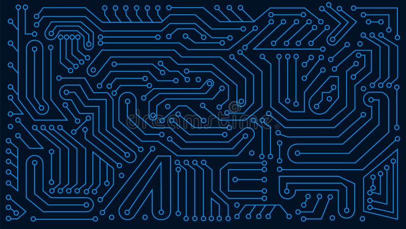 Electronics Board. High Tech Circuit Board Vector Background ...