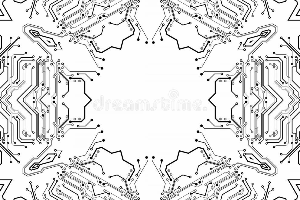 Electronics Chip Board. Printed Circuit Board Electronic High-tech ...