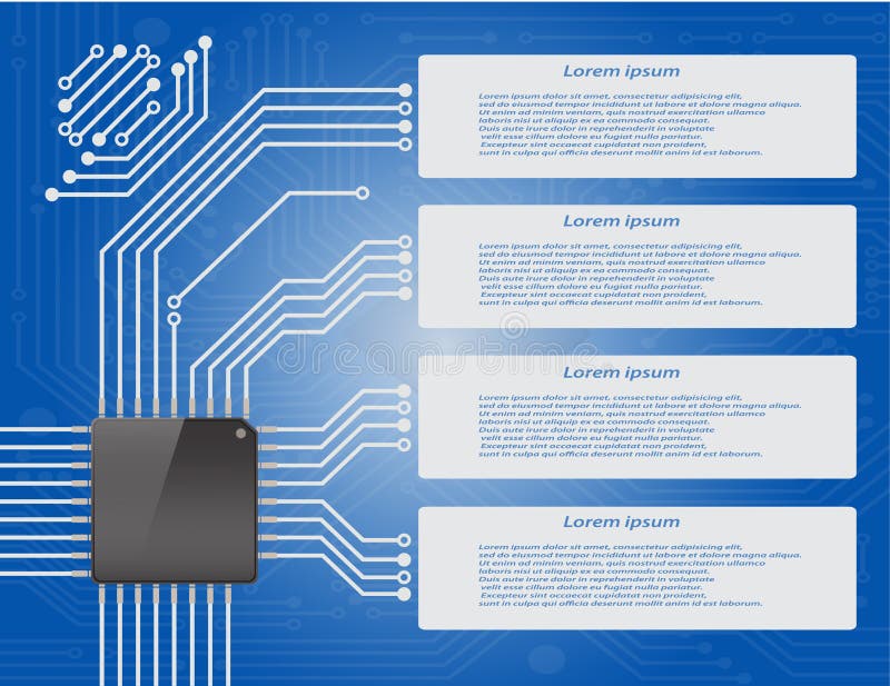 Electronics Circuit Board Infographics Stock Illustration ...
