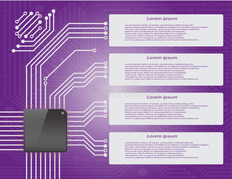 Electronics Circuit Board Infographics Stock Illustration ...