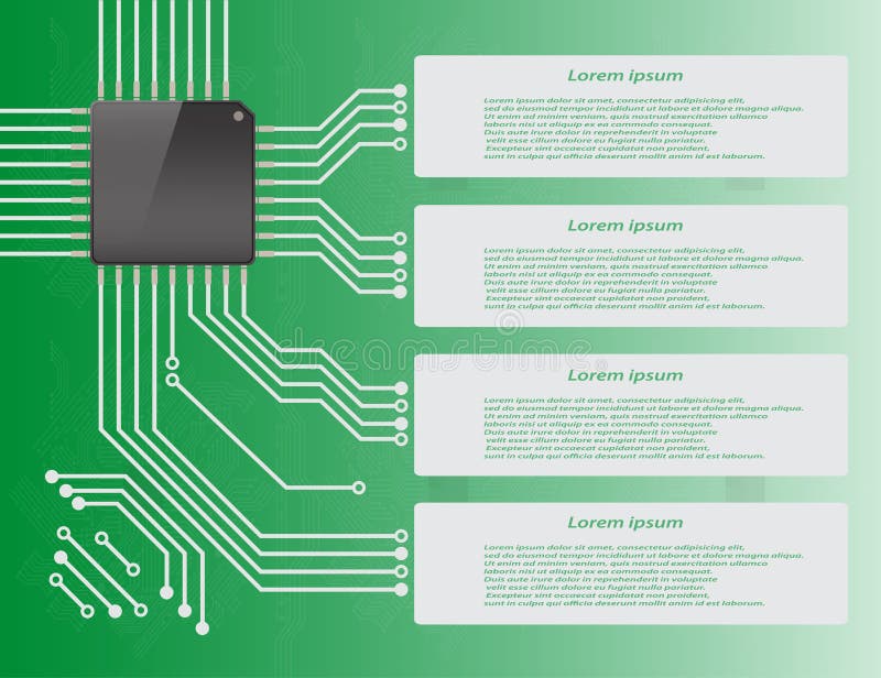 Electronics Circuit Board Infographics Stock Illustration ...