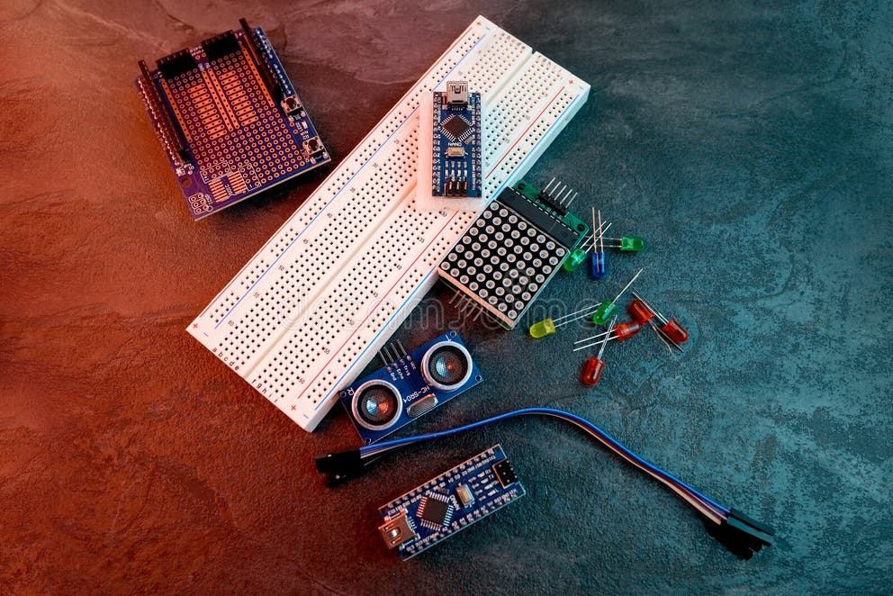 Electronics Components, Breadboard in Box with Jumper Wires and ...