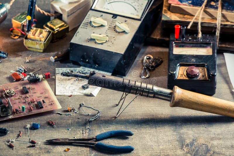 Electronics Components in Laboratory Stock Image - Image of electrical ...