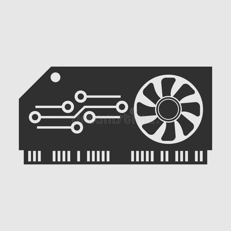 Electronics, Computer Board Symbol Stock Illustration - Illustration of ...